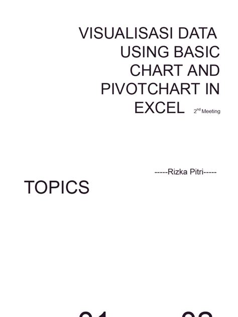 2 Praktikum Basic Chart And Pivotchart In Excel Pdf