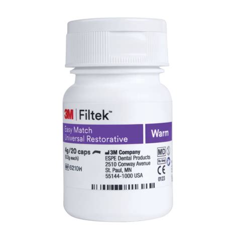 3m Filtek Easy Match Universal Restorative 20 X 0 2g Capsules Shade Warm