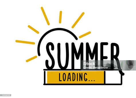 낙서 여름 로드 그림 화면 거의 여름에 도달 진행률 표시 줄 낙서 스타일의 벡터 일러스트 레이 션 배경 배너 여름에 대한 스톡 벡터 아트 및 기타 이미지 Istock