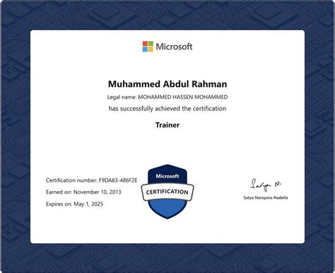 11 years in a row as microsoft mct mohammed abdel rahman