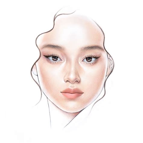 정샘물 뷰티 6월룩 일러스트작업 🌈 인물화 뷰티 일러스트레이션 메이크업 일러스트레이션