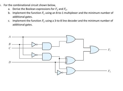 for the combinational circuit shown below a derive