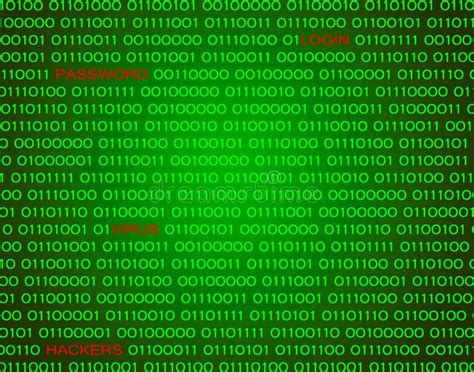 Password In A Binary Code Stock Illustration Illustration Of