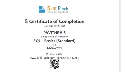 pavithra saravanan on linkedin 🚀 achievement unlocked skillrack mysql basics standard …