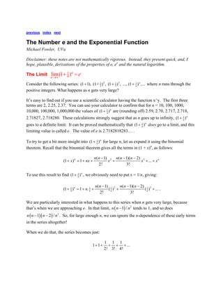 Exponential Function PDF