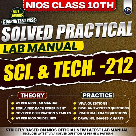 NIOS Class Science And Technology Practical Solutions English Medium PDF Format By
