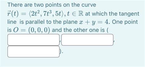solved there are two points on the curve