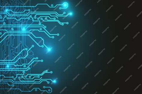 Premium Photo Glowing Circuit Wallpaper