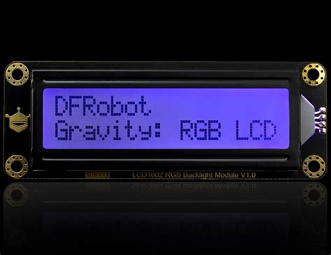 Dfrobot Gravity Znakový Display 16×2 Znaky Rgb Podsvietenie Techfun