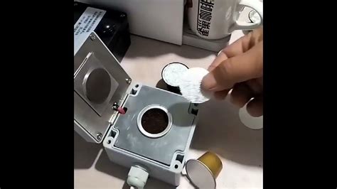 카페 네슬레 네스프레소 호환 캡슐 커피 만들기 제조기 실링기 만드는 기계60개 캡슐 Youtube