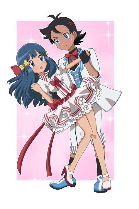 Dawn And Goh Pokemon And More Drawn By Meiji Kurumierika Danbooru