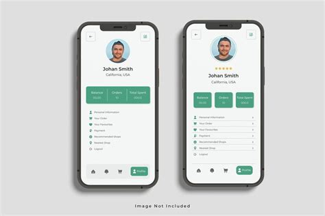 Premium Vector Set Of Profile Mobile Screens With Ui For Different Apps