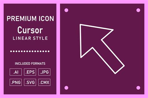 Cursor Vector Line Icon Design Graphic By Glyphinder Creative Fabrica
