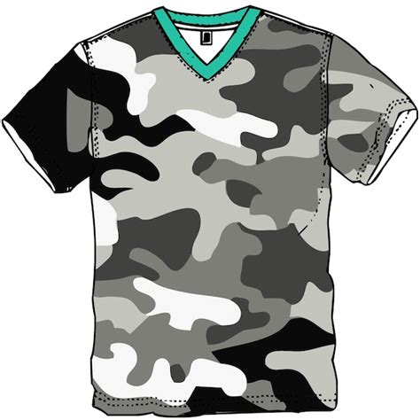Premium Psd T Shirt Design With Pattern Camouflage