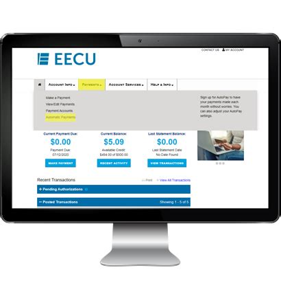 Making A Credit Card Payment Eecu