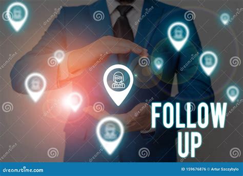 Word Writing Text Follow Up Business Concept For Additional Info Or Any Activity That Needs To