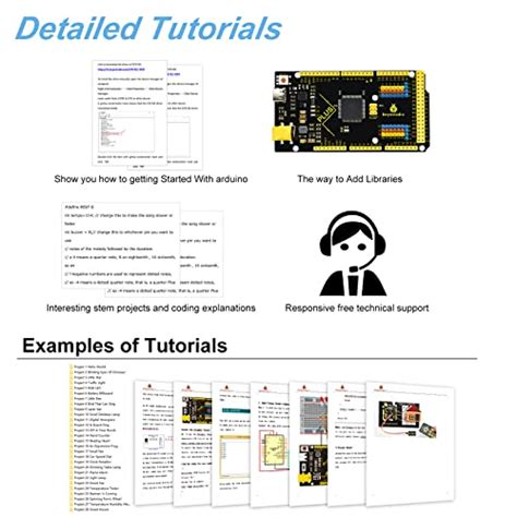 Keyestudio Starter Kit For Arduino Mega Plus Board Detailed