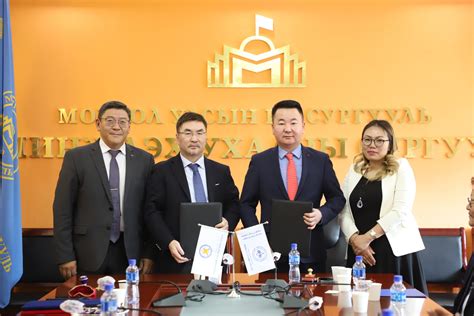 Үндэсний геологийн албатай хамтран ажиллах санамж бичигт гарын… Монгол Улсын Их Сургууль