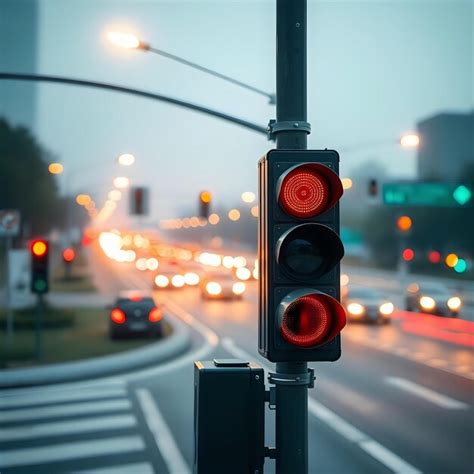 Traffic Management System In Action Premium Ai Generated Image