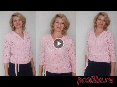 Кофта на запах спицами МК Всем всем здравствуйте Предлагаю вам связа Вязаные кофты спицами