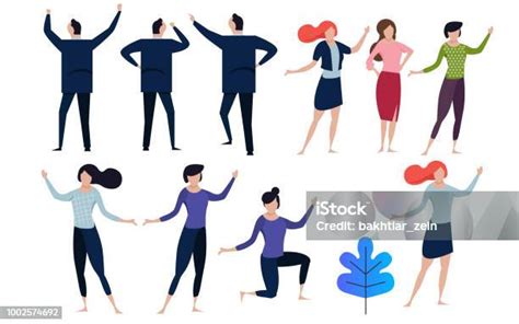 사무실 개념 사업 사람들 벡터 일러스트 레이 션 평면 디자인 많은 포즈 남자와 여자의 컬렉션 여자에 대한 스톡 벡터 아트 및 기타 이미지 Istock