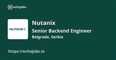 Nutanix Is Hiring Senior Backend Engineer Techteam Lead Belgrade Serbia Aws Gcp Python Go