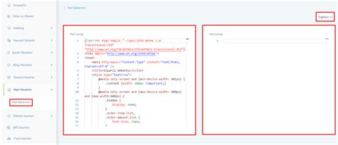 IdeaExport Mail Yönetimi IdeaSoft Yardım Dökümanları