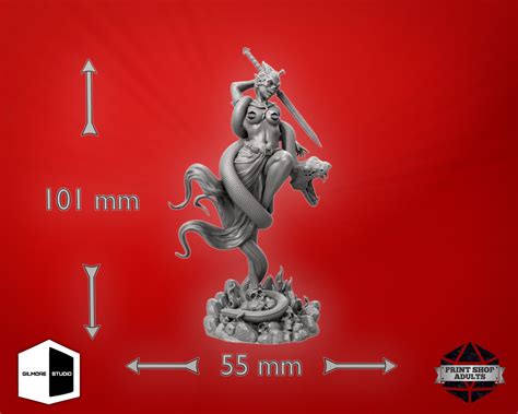 Erotic Snake Dancer Miniature Nude Demonic Dancer Miniature Etsy