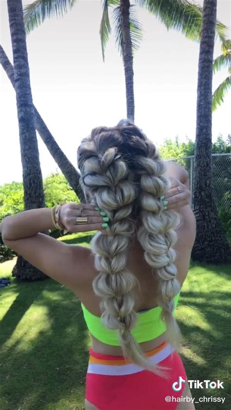 Double Bubble Braids Hair Styles Braids For Long Hair Cute Hairstyles
