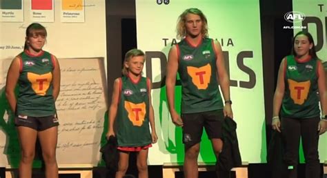 Tassie Devils In The Afl Colours Club Name Jumper And Mascot Revealed Afl News