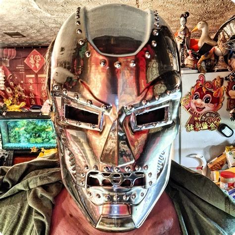 Doctor Doom Dr Doom Latex Mask Fantastic Four Supervillain Cosplay