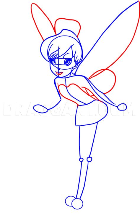 How To Draw Tinkerbell Drawing Step By Step By Dawn Dragoart