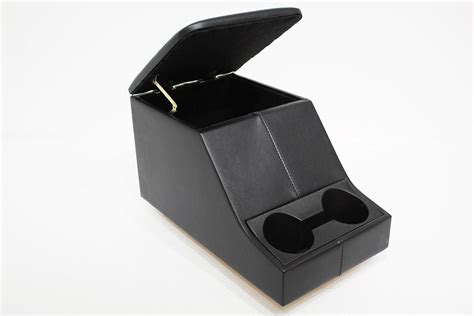 Defender Black Cubby Box With Cup Holders Knord Performance