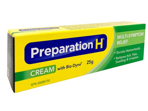 Preparation H With Biodyne Cream 25g 0 88 Oz