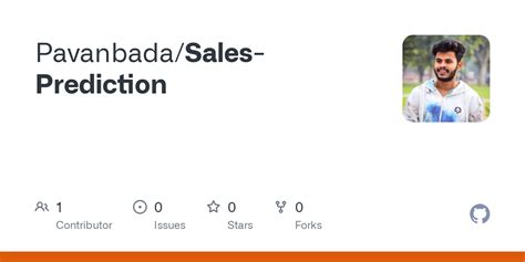 Github Pavanbadasales Prediction
