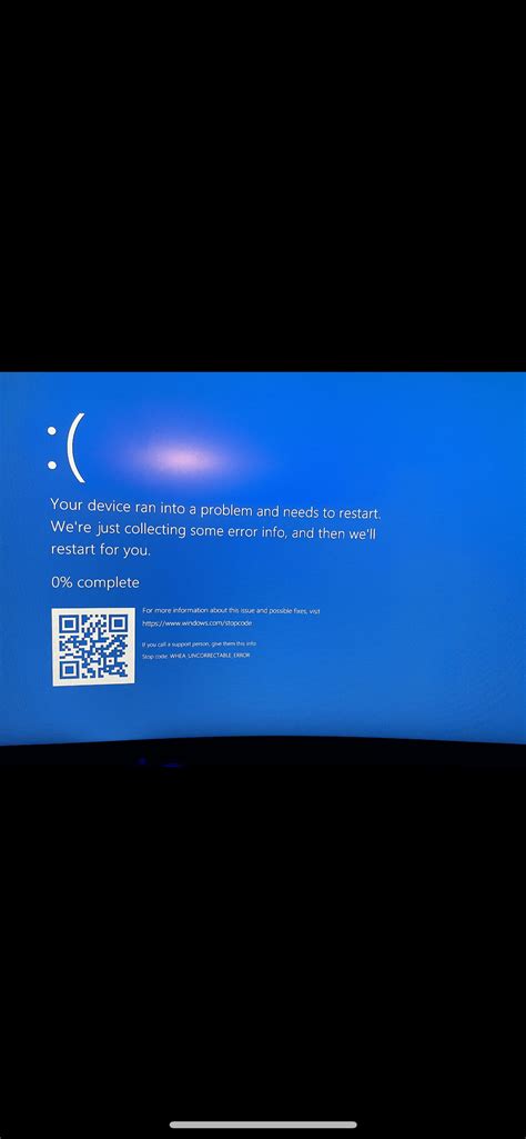 Stop Code Whea Uncorrectable Error R It