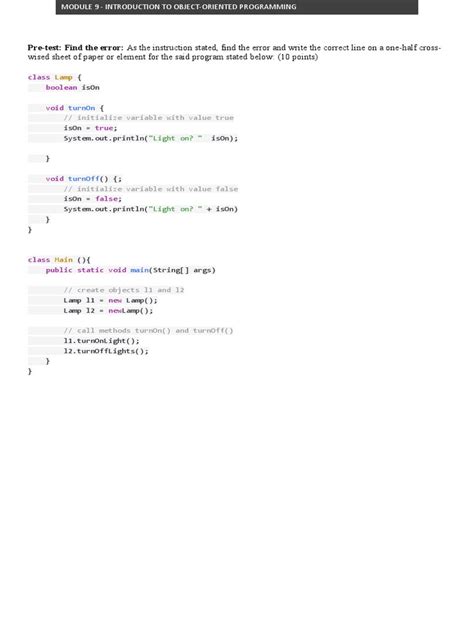 2 Computer Programming Module 9 Download Free Pdf Inheritance