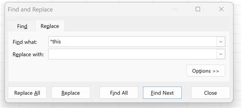 Excel How To Use Find And Replace With Wildcards