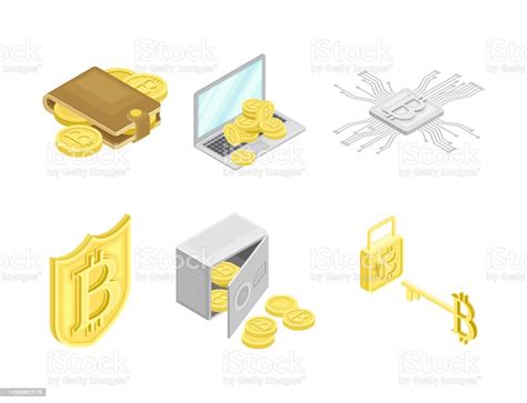 가상 암호화 통화 기호 설정 디지털 화폐 및 암호 화폐 거래 벡터 일러스트 레이 션 개념에 대한 스톡 벡터 아트 및 기타 이미지 개념 경제 구매 Istock