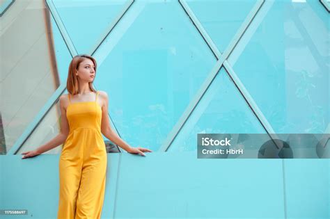 배경으로 거울 유리 창에서 도시 현대 에 포즈를 취하는 아름다운 여성 갈색 머리에 대한 스톡 사진 및 기타 이미지 갈색 머리 거리 건축 Istock