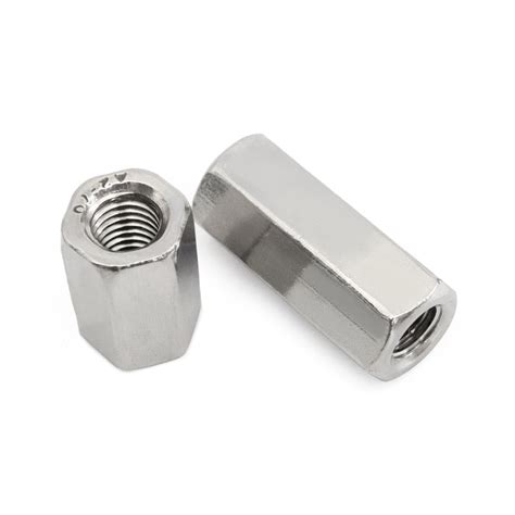 Grade 8 Connector Nut Threaded Shaft Hex Coupling Nut With Coupling And Nut Hex Nut And Sleeve Nut
