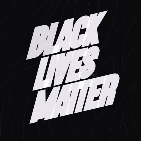 Black Lives Matter Social Poster Editorial Stock Image Illustration