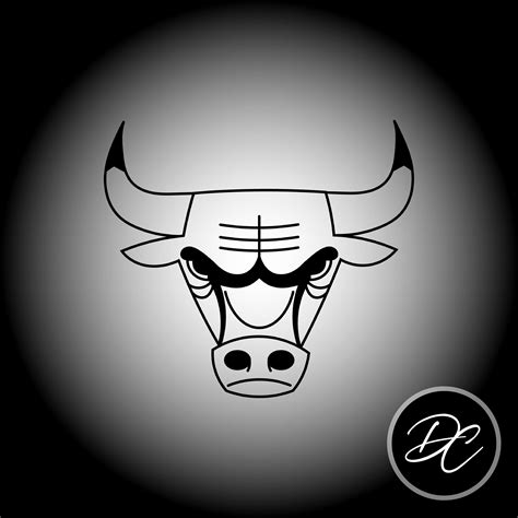 Chicago Bulls Logo Black And White