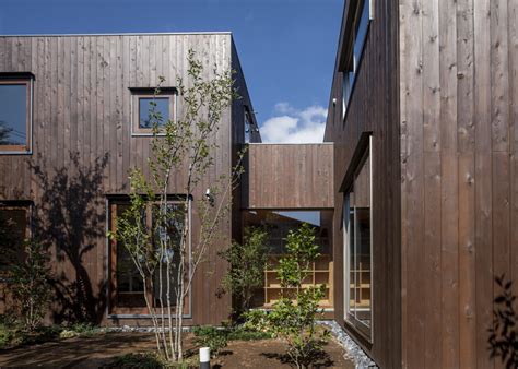 Timber Volumes Create Courtyards At Architect Cafes House In Komae