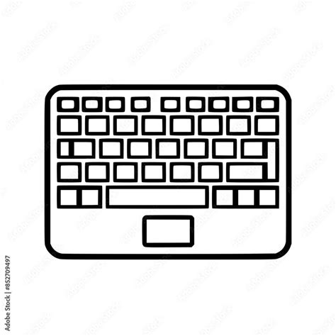 Image Vectorielle Stock Blank Computer Keyboard Svg Svg Files For Cricut Keyboard Png