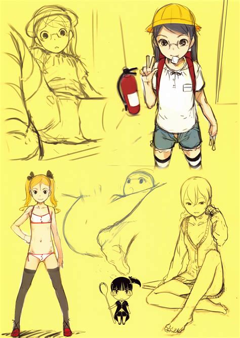 Sody Absurdres Copyright Request Highres Source Request 5girls Anus Backpack Bag Black