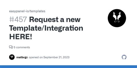 Request A New Template Integration HERE Issue 457 Easypanel Io