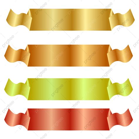 배너 상자 제목이 있는 골드 리본 리본 골드 리본 배너 Png 일러스트 및 벡터 에 대한 무료 다운로드 Pngtree