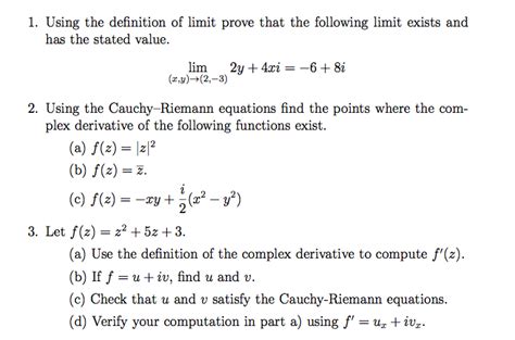 Solved Using The Definition Of Limit Prove That The Chegg