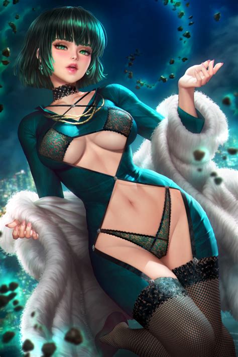 Rule 34 Blush Choker Cleavage Crotch Edited Fubuki One Punch Man